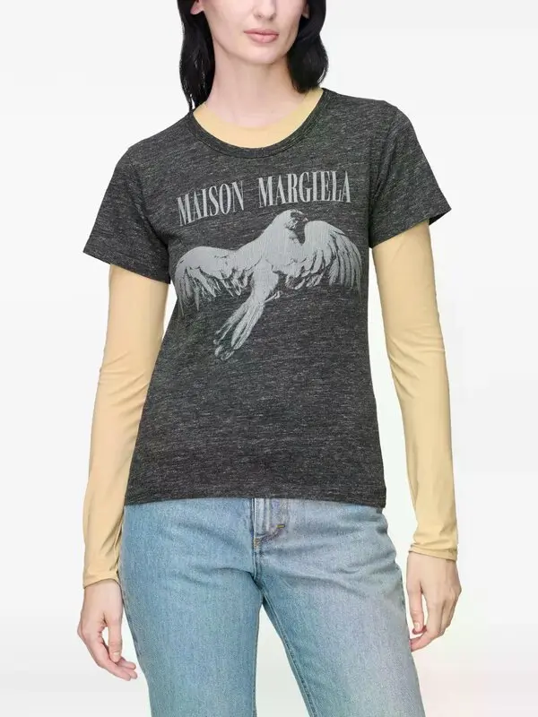 MAISON MARGIELA Bird Motif T-shirt - Grey