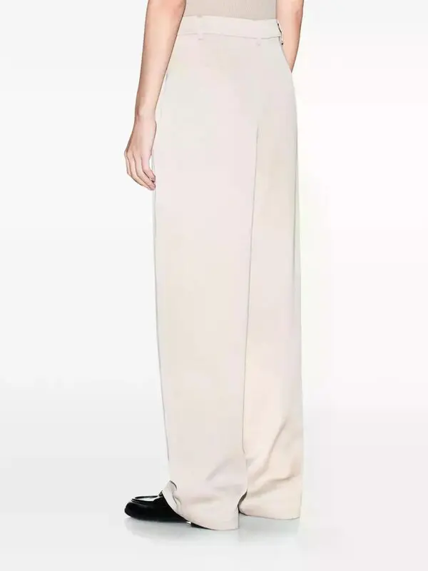 Armani Exchange Beige Wide Leg Trousers