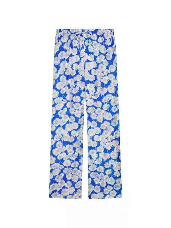 Stella McCartney Daisy Print Drawstring Trousers - Blue