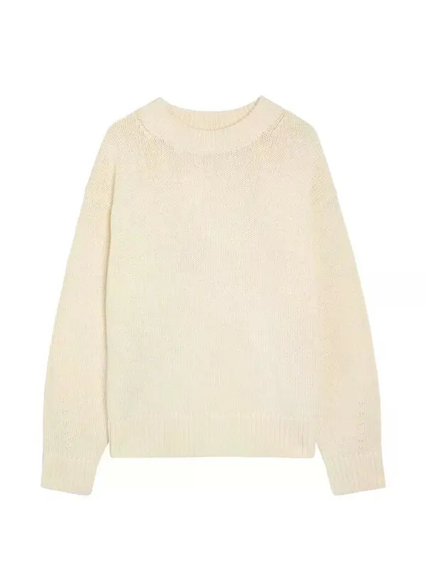 REFORMATION Cove Ribbed-knit Crewneck Sweater