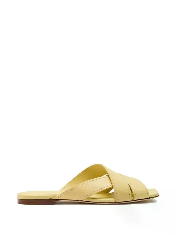 TOD'S Crossover Strap Square-toe Sandals