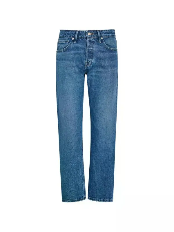 Good American Faded Straight-leg Jeans