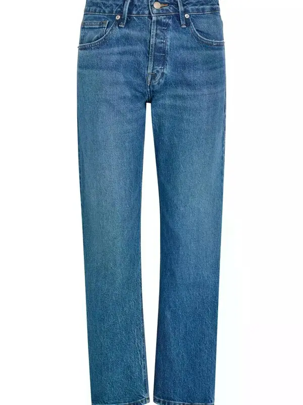Good American Faded Straight-leg Jeans