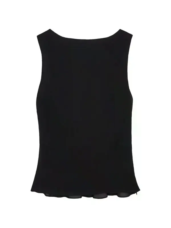 REFORMATION Dorothea Boat-neck Sleeveless Blouse