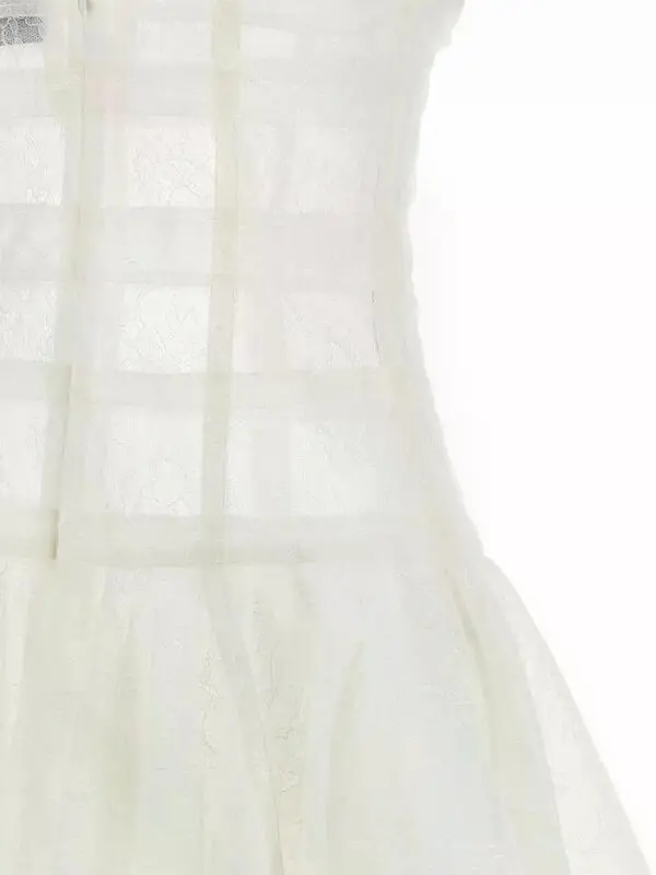 GIOVANNI BEDIN Lace Bustier Mini Dress