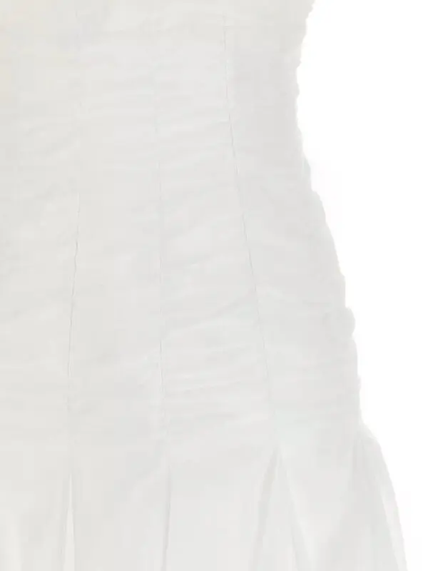 GIOVANNI BEDIN Cotton Smock Effect V-neck Sleeveless Mini Dress
