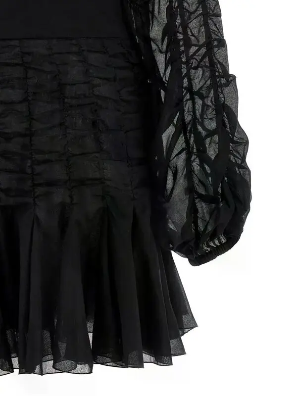 GIOVANNI BEDIN Cotton Smock Effect Mini Dress