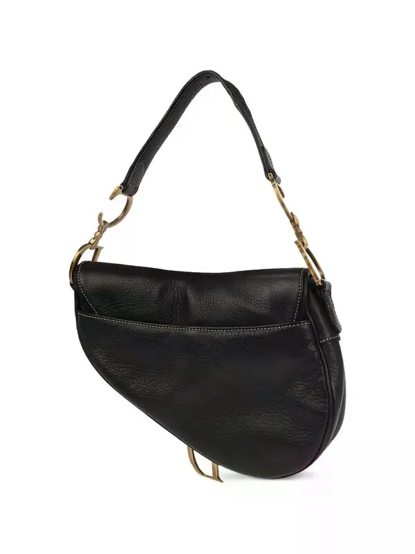 Dior 2002 Saddle Tote Bag - Black