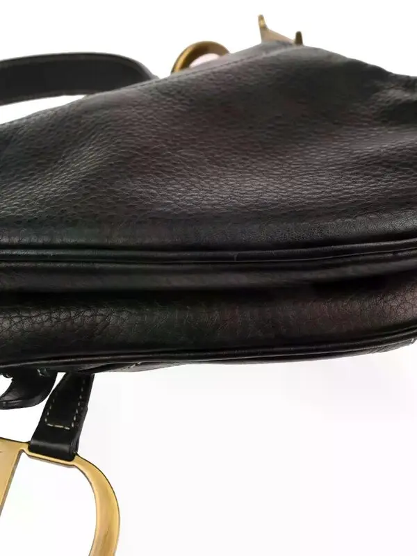 Dior 2002 Saddle Tote Bag - Black