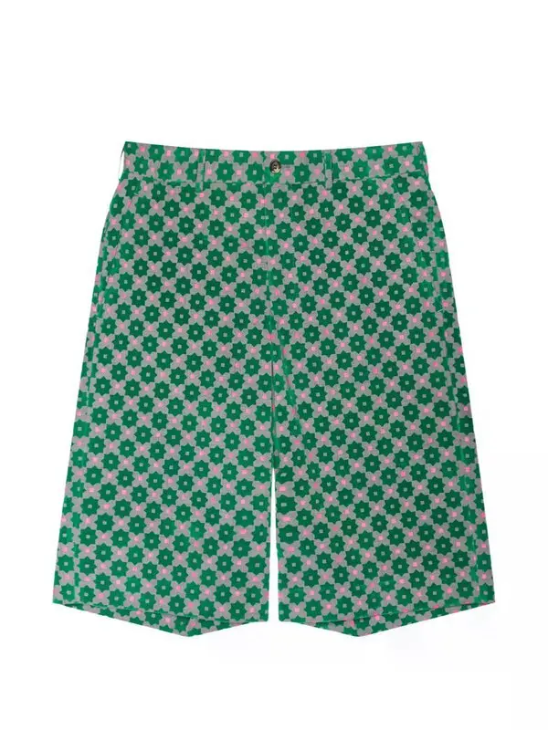Comme Des Garçons Floral Print Running Shorts