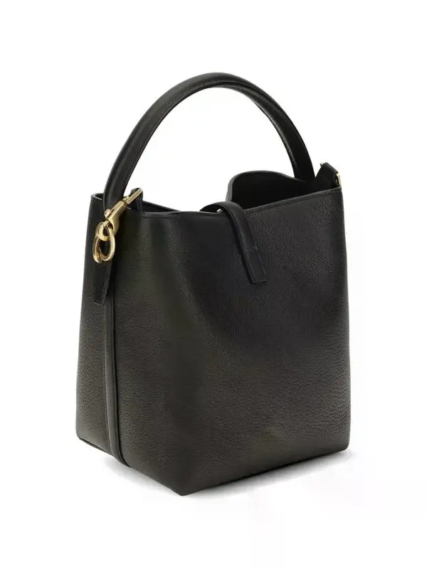 Saint Laurent Le 37 Leather Bucket Bag - Black