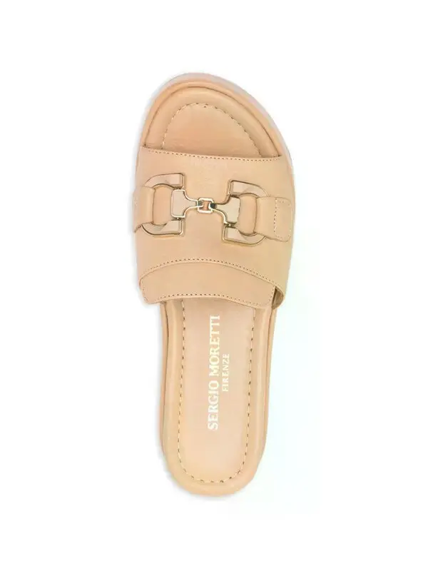 SERGIO MORETTI FIRENZE Horsebit Platform Sandals