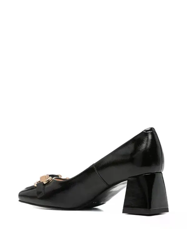 SERGIO MORETTI FIRENZE Horsebit Square-toe Pumps