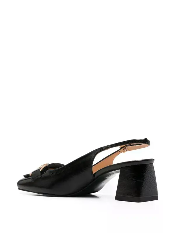 SERGIO MORETTI FIRENZE Slingback Pumps With Buckle Detail