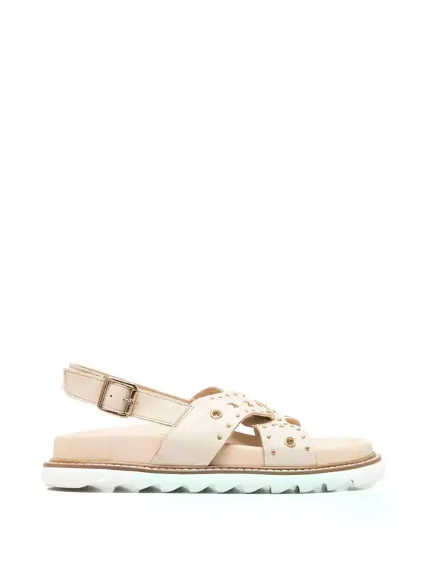 SERGIO MORETTI FIRENZE Embellished Studded Sandals
