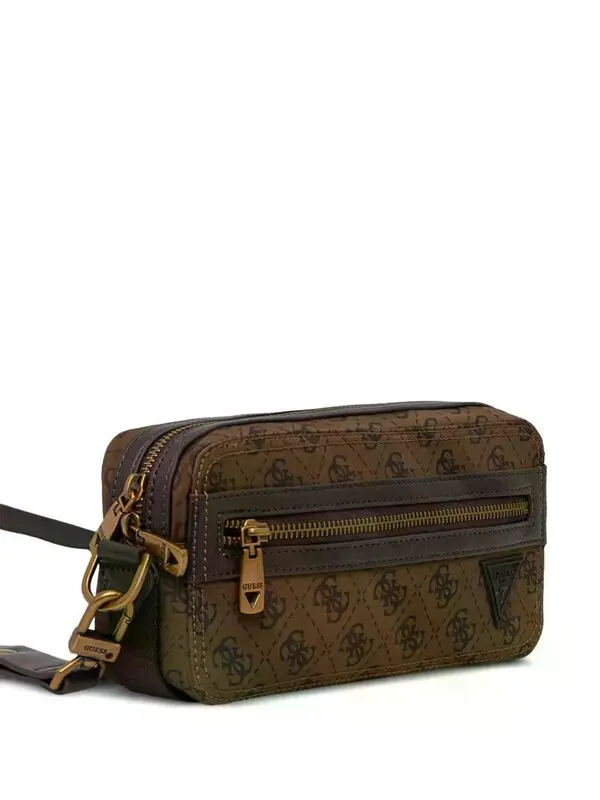 Guess Monogram Print Messenger Bag
