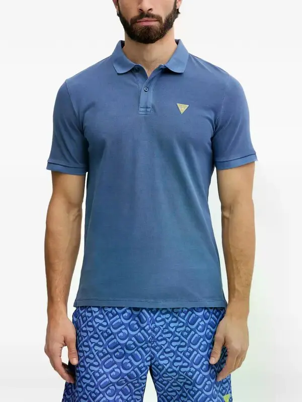 Guess Triangle-logo Polo Shirt