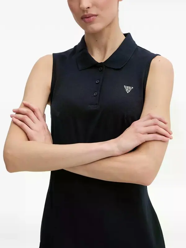 Guess Sleeveless Polo-collar Mini Dress