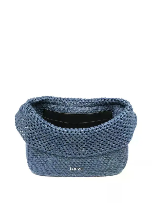 Loewe Crochet Chain-link Shoulder Bag - Blue