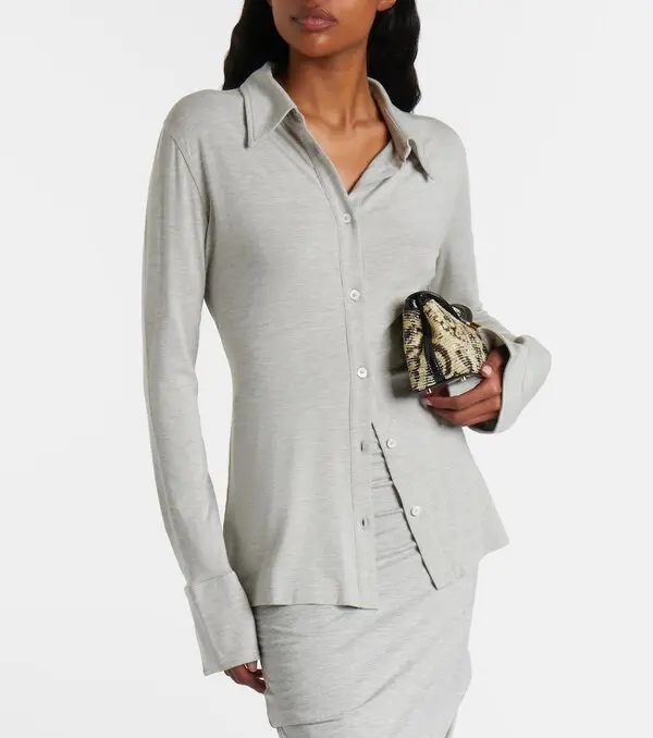 TOTEME Jersey Shirt With Elongated Cuffs