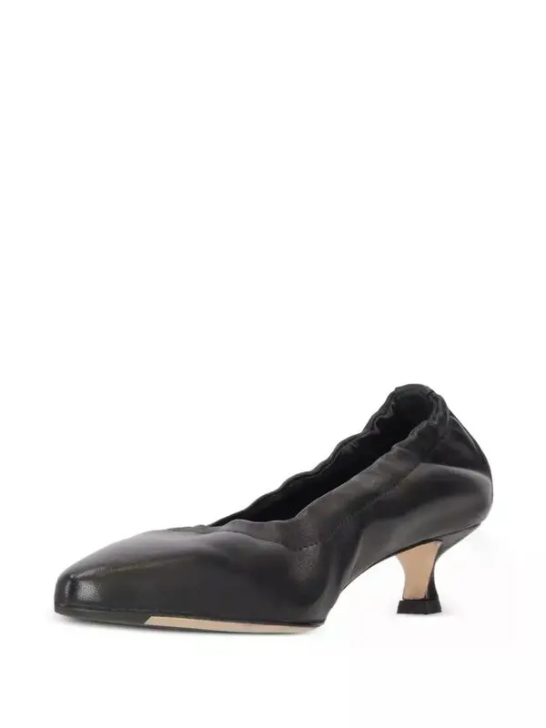 LA ROSE Luna Elasticated-trim Pumps - Black