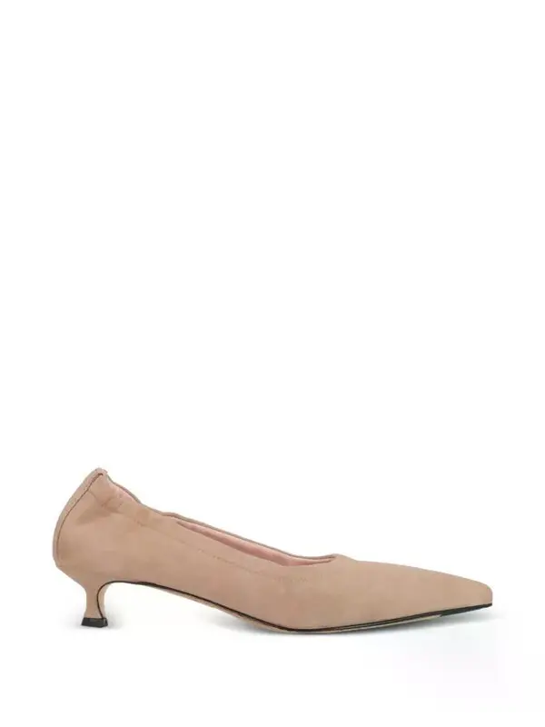 LA ROSE Elasticated Pointed-toe Pumps - Pink