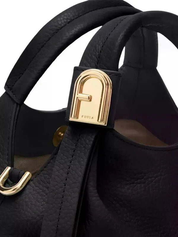 Furla Small Planeta Leather Tote Bag