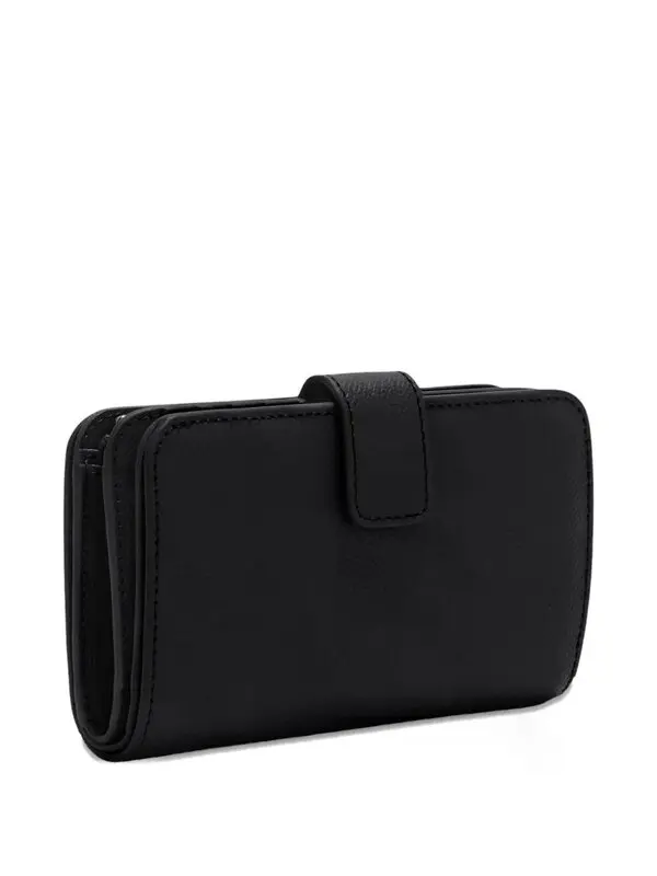 Furla Medium Classic Compact Logo-plaque Leather Wallet - Black
