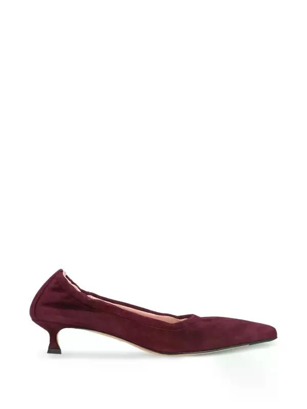 LA ROSE Elasticated Suede Pumps - Brown