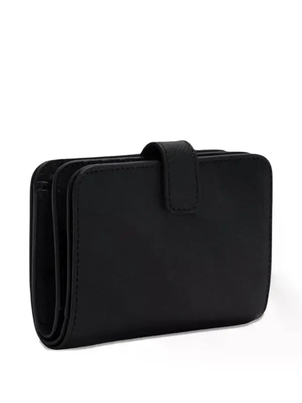 Furla Small Classic Compact Leather Wallet - Black