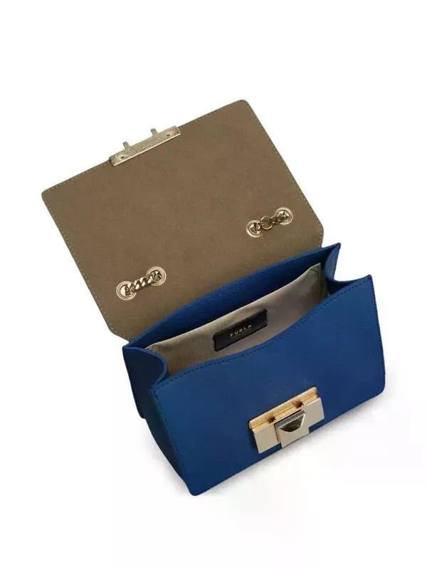 Furla Mini Venere Leather Crossbody Bag - Blue