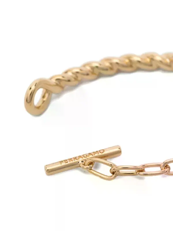 FERRAGAMO Gancini Twisted-link Bracelet