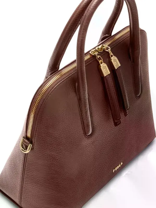 Furla S Atmosfera Dome Leather Tote Bag