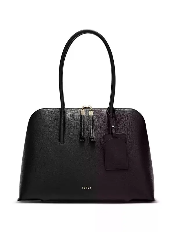 Furla L'atmosfera Dome Leather Shoulder Bag