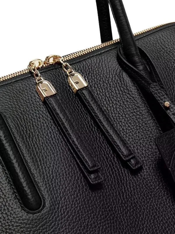 Furla L'atmosfera Dome Leather Shoulder Bag