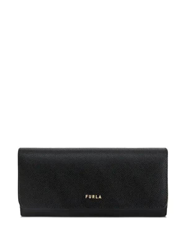 Furla Xl Classic Leather Wallet - Black