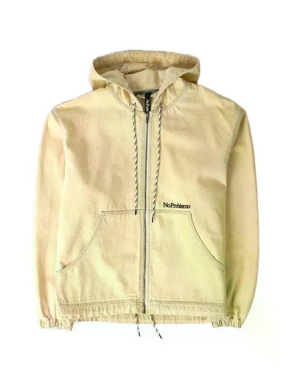 NO PROBLEMO Hooded Denim Jacket