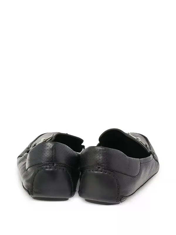 Gucci Horsebit Detail Leather Loafers