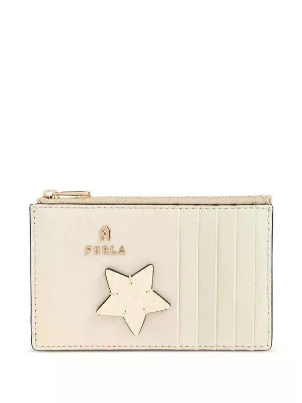 Furla Camelia Medium Star-patch Card Holder - Neutrals