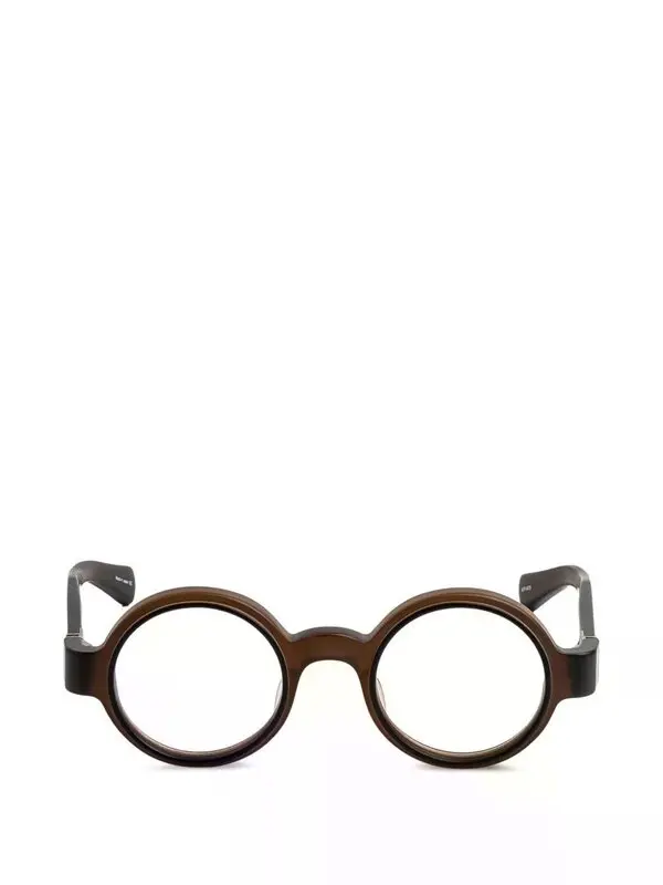 Matsuda Round Frame Glasses - Brown