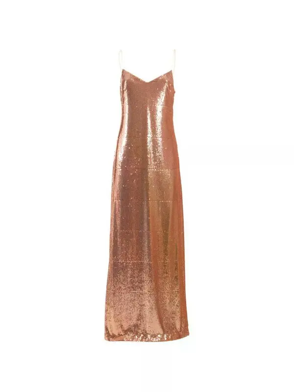 CLIPS Sequin Embellished Sleeveless Maxi Dress
