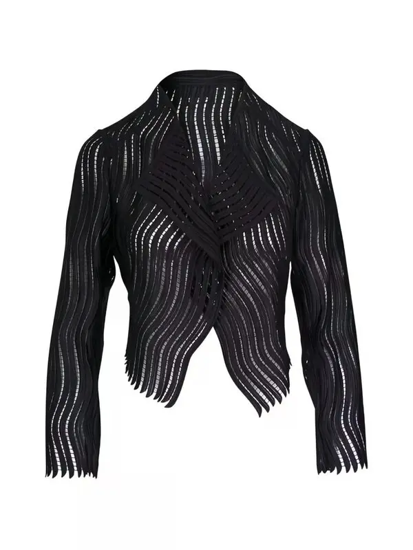 Akris Open-knit Cropped Jacket