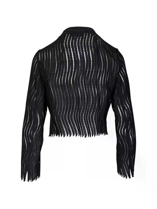 Akris Open-knit Cropped Jacket