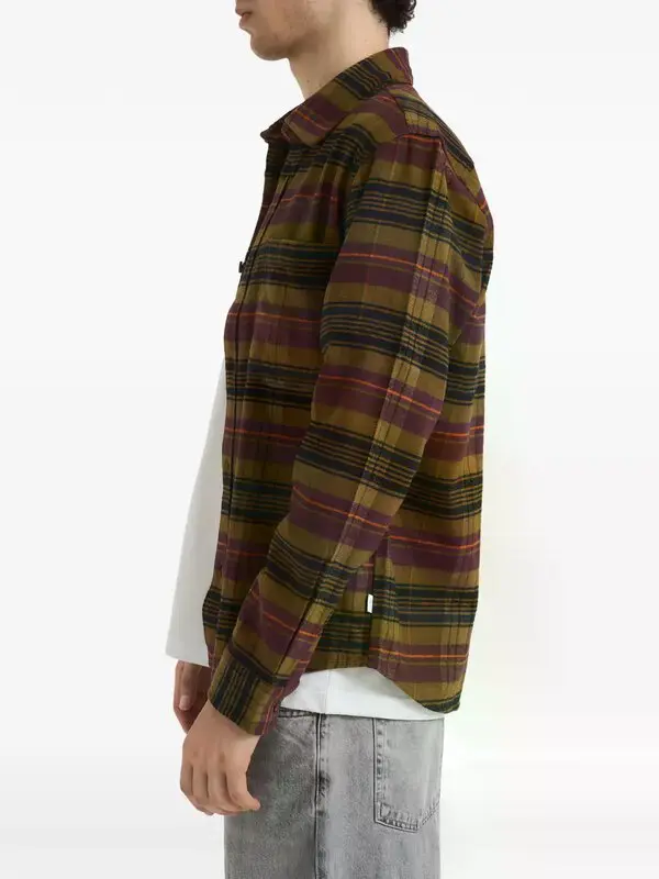 LES DEUX Lennon Check-pattern Chest-pocket Shirt
