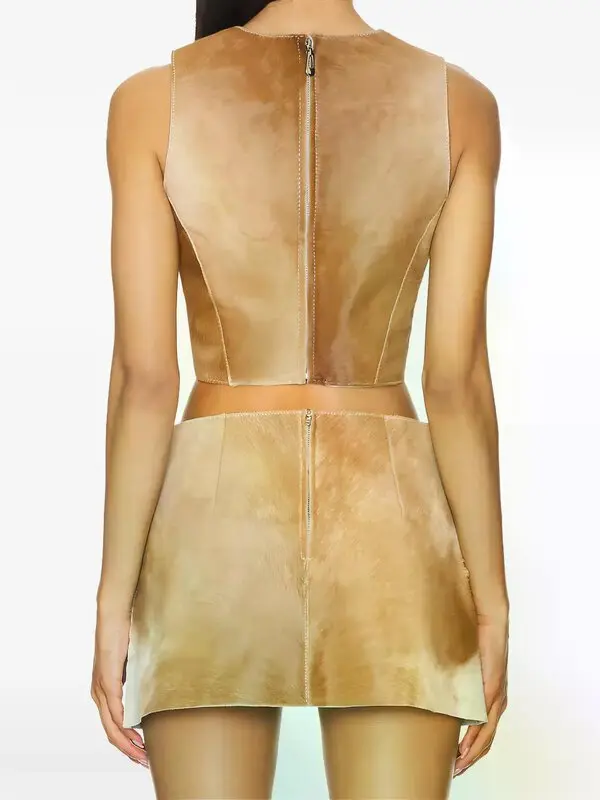 ZUT Hair-on Leather Skirt