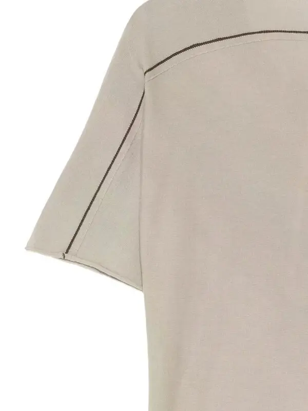LABEL UNDER CONSTRUCTION Short-sleeved Cotton Sweater