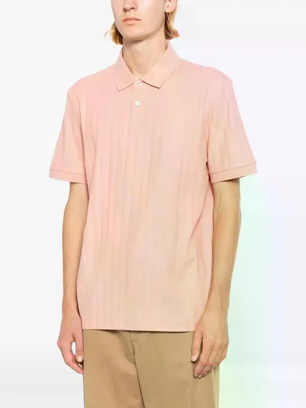 BOSS Ribbed-knit Cotton Polo Shirt