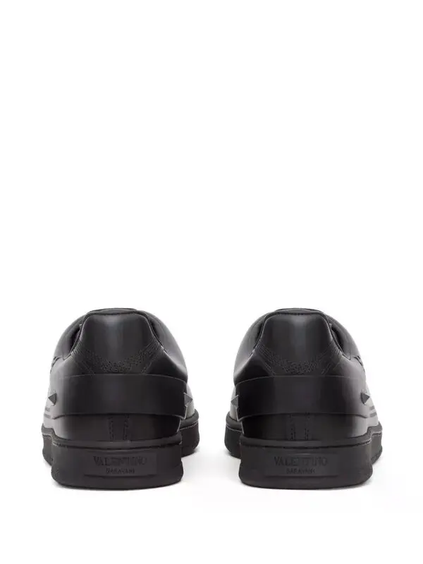 Valentino Garavani Backnet Calfskin Sneakers With Vlogo Signature