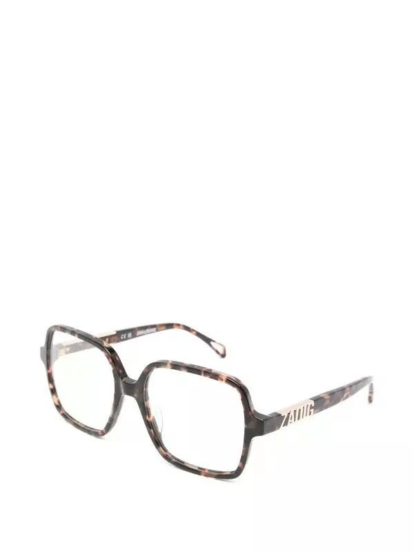Zadig&Voltaire Logo-plaque Square-frame Glasses