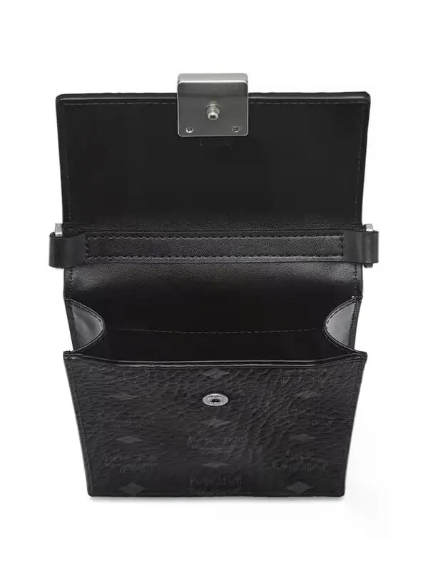 Mcm Visetos-print Logo-plaque Phone Wallet